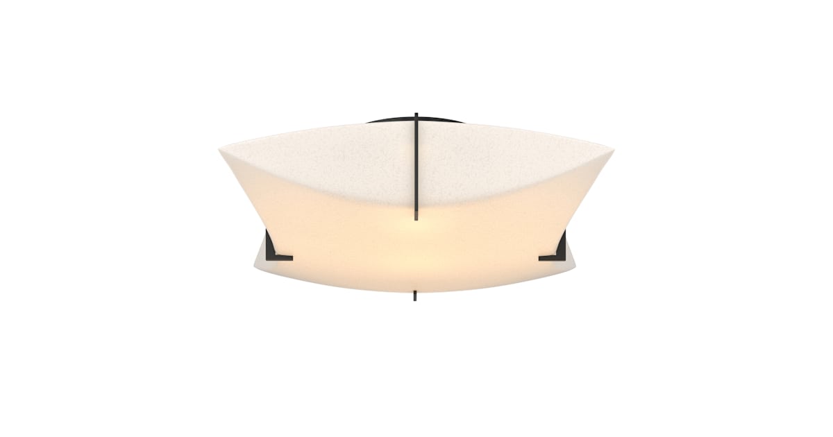 Hubbardton Forge 126620-1010 Bento 2 Light 18" Wide Semi-Flush Square ...
