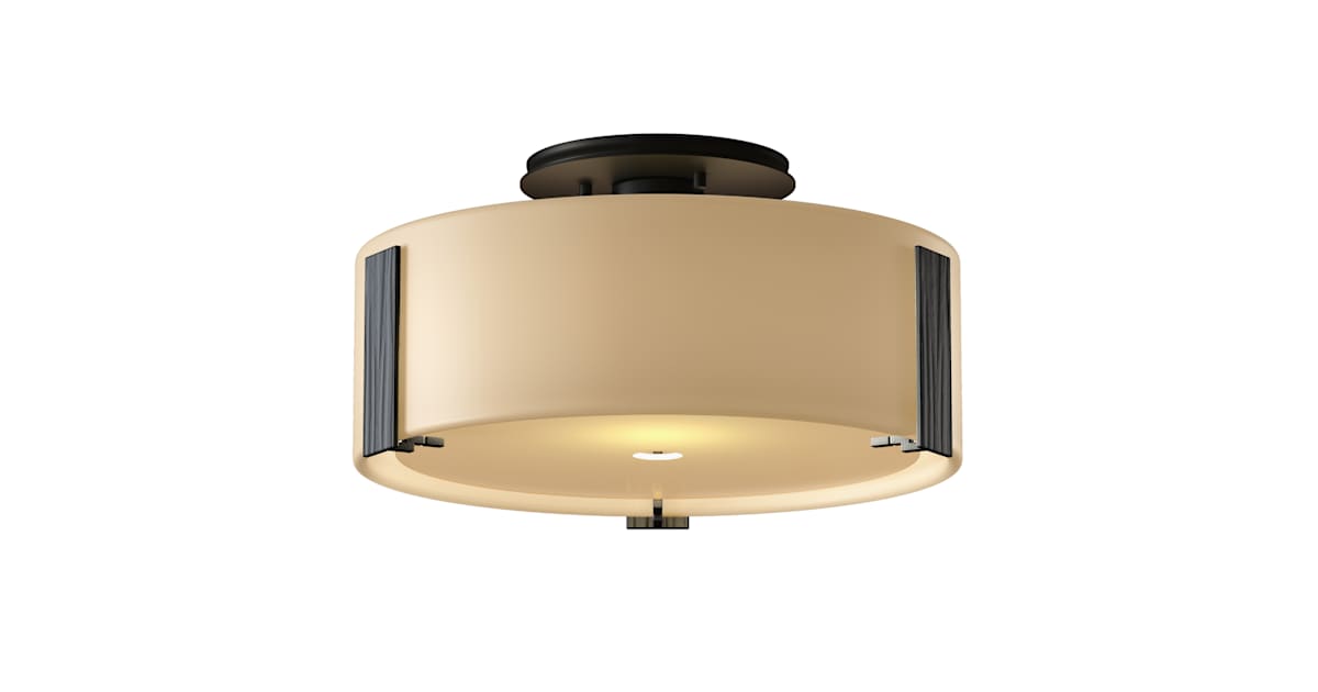 Hubbardton Forge 126753-1012 Impressions 12" Wide Semi-Flush Drum ...