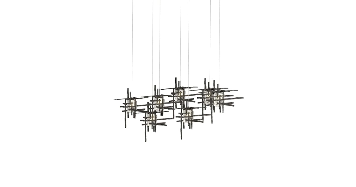 Hubbardton Forge 131095-1011 Tura 7 Light 54" Wide Linear Pendant ...
