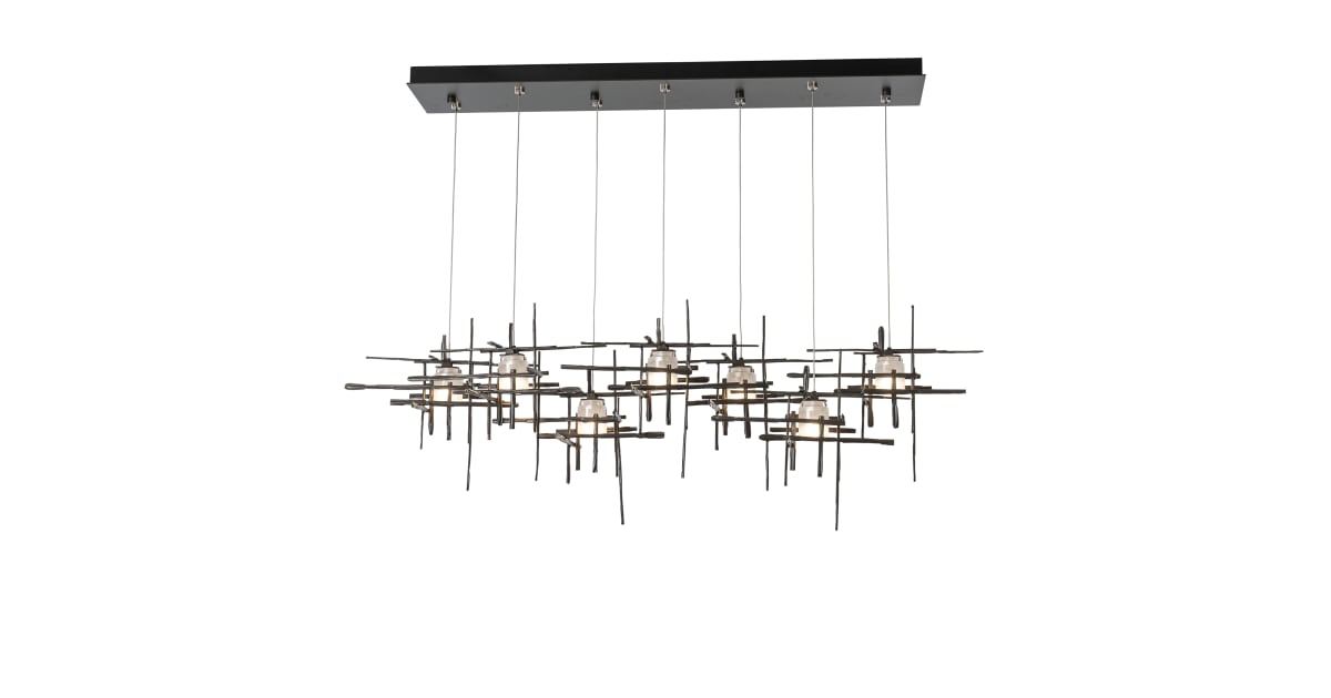 Hubbardton Forge 131096-1002 Tura 7 Light 54" Wide Abstract Linear ...