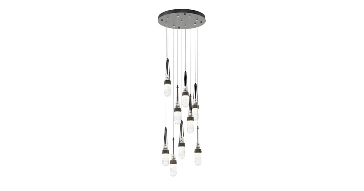 Hubbardton Forge 131100-1016 Link 9 Light 21" Wide Multi Light Pendant ...