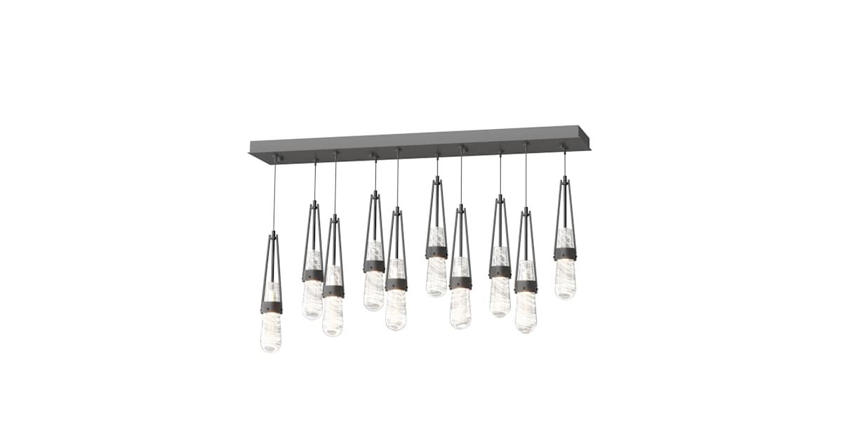 Hubbardton Forge 131200-1016 Link 10 Light 45" Wide Linear Pendant ...