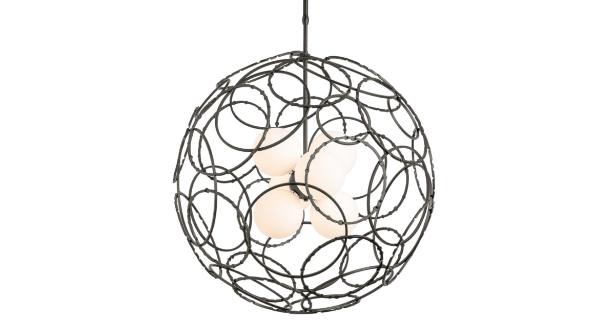 Hubbardton Forge 131602-1016 Olympus 6 Light 31" Wide Globe Chandelier ...