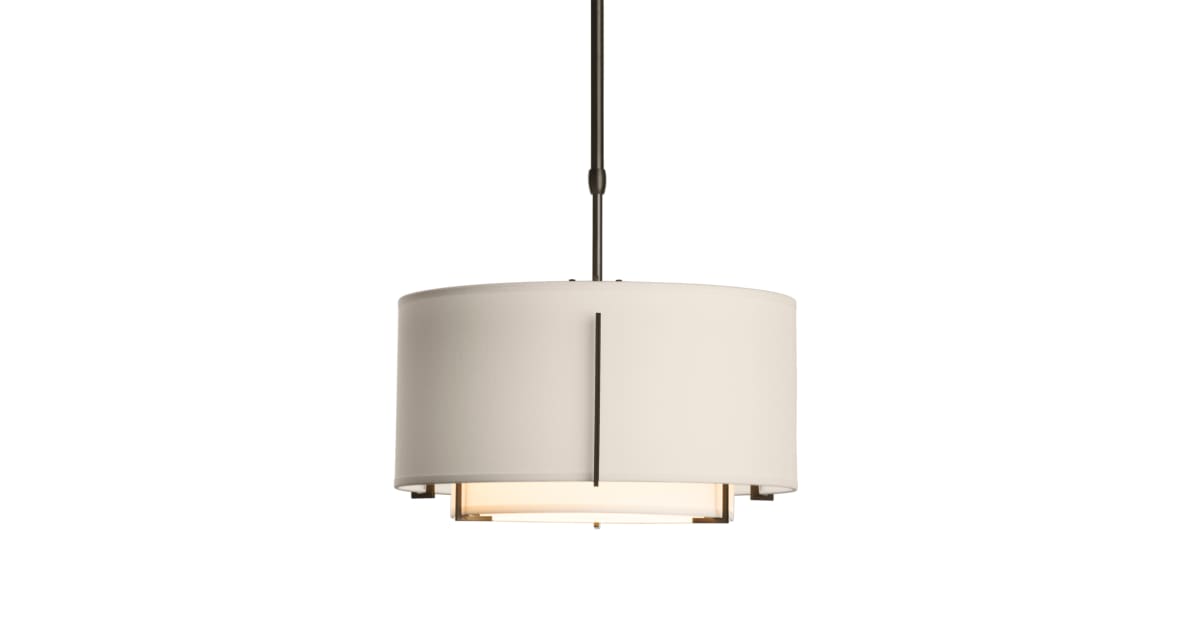 Hubbardton Forge 139602-7413 Exos 16" Wide Pendant - Oil Rubbed Bronze ...