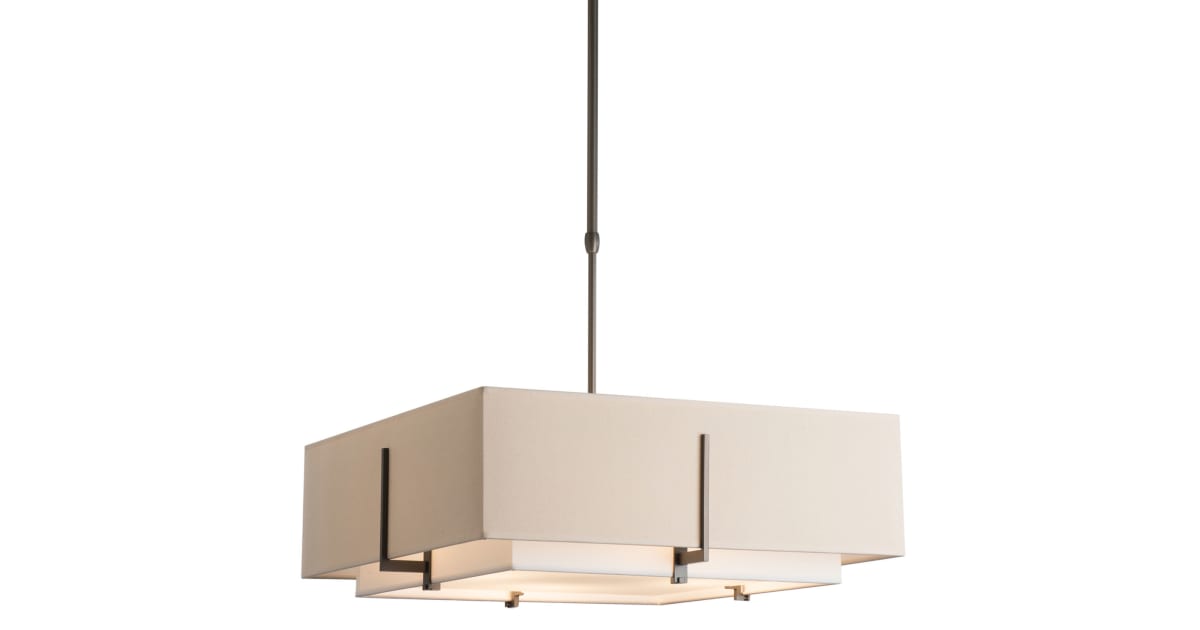 Hubbardton Forge 139630-1204 Exos 4 Light 21" Wide Pendant - Dark Smoke ...