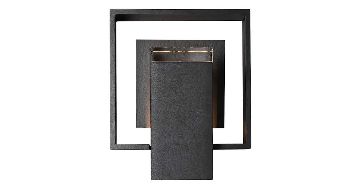 Hubbardton Forge 302600-1006 Shadow Box 9" Tall Outdoor Wall Sconce ...