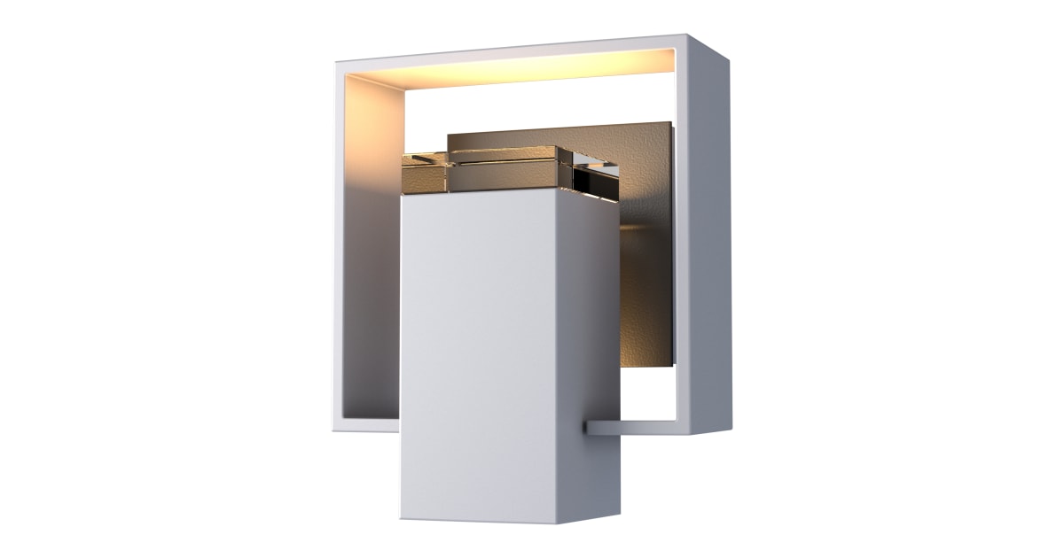 Hubbardton Forge 302601-1010 Shadow Box 9" Tall Outdoor Wall Sconce ...