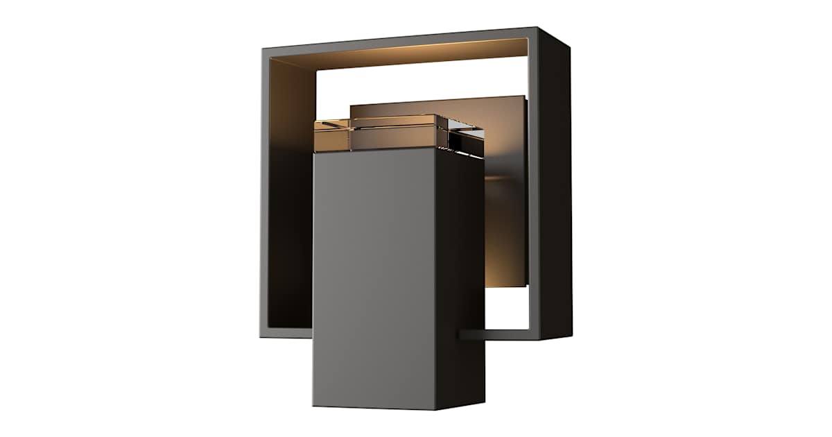 Hubbardton Forge 302601-1094 Shadow Box 9" Tall Outdoor Wall Sconce ...