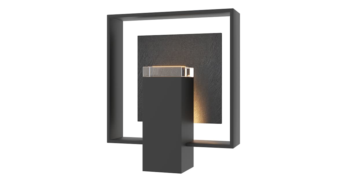 Hubbardton Forge 302602-1006 Shadow Box 12" Tall Outdoor Wall Sconce ...