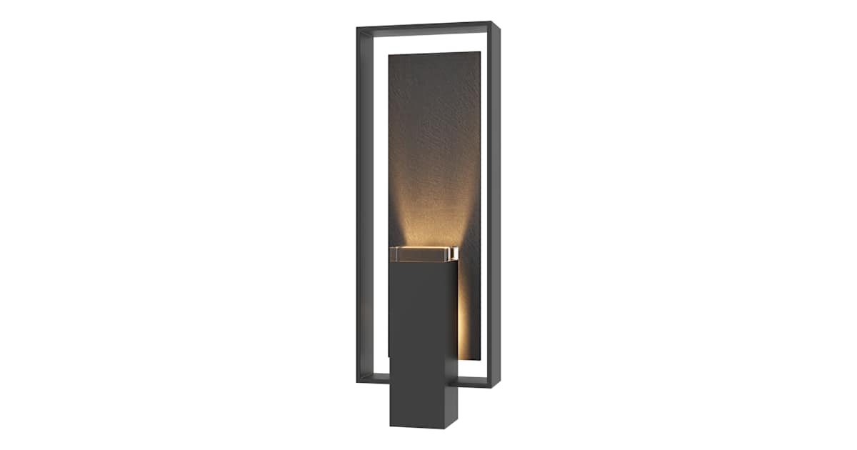 Hubbardton Forge 302604-1006 Shadow Box 2 Light 22" Tall Outdoor Wall ...