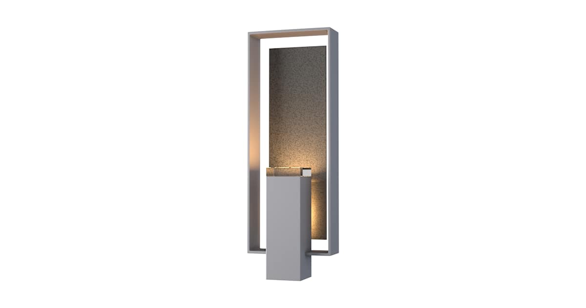 Hubbardton Forge 302605-1011 Shadow Box 2 Light 22" Tall Outdoor Wall ...