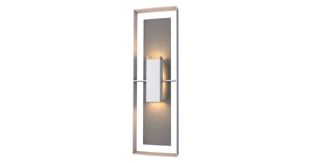 Hubbardton Forge 302607-1043 Shadow Box 2 Light 34" Tall Outdoor Wall ...