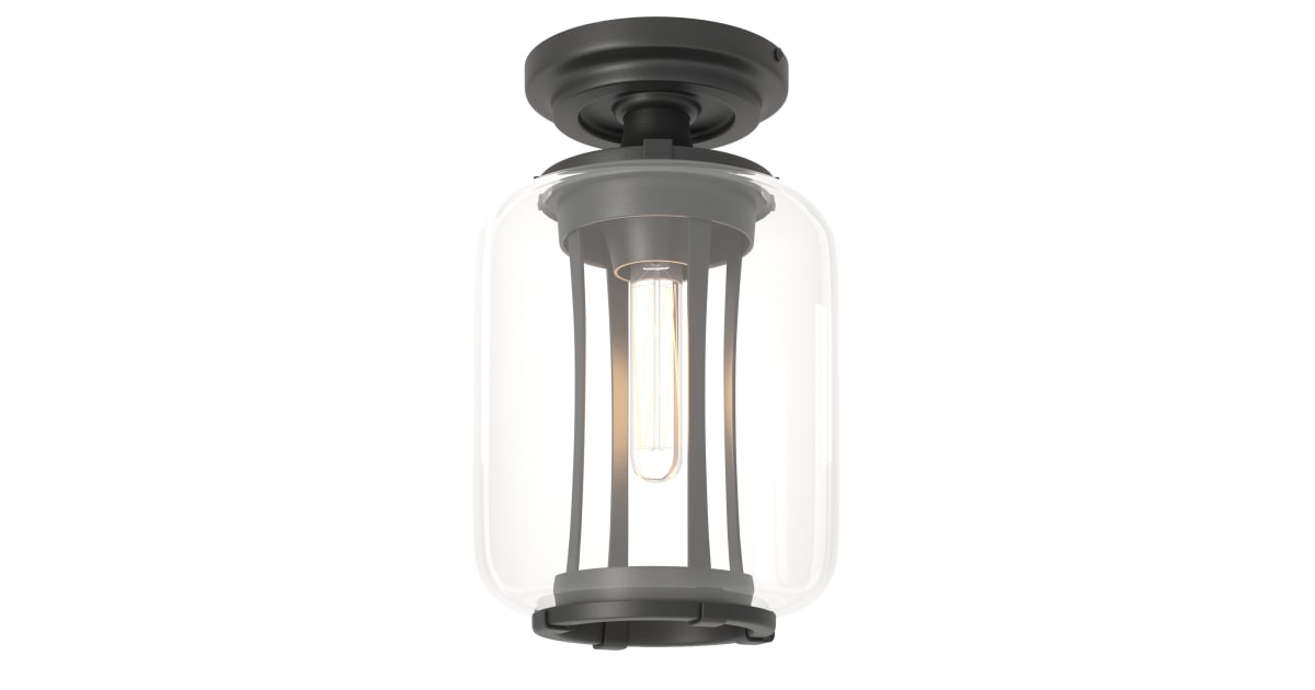 Hubbardton Forge 352551-1005 Fairwinds 7" Wide Semi-Flush Outdoor ...