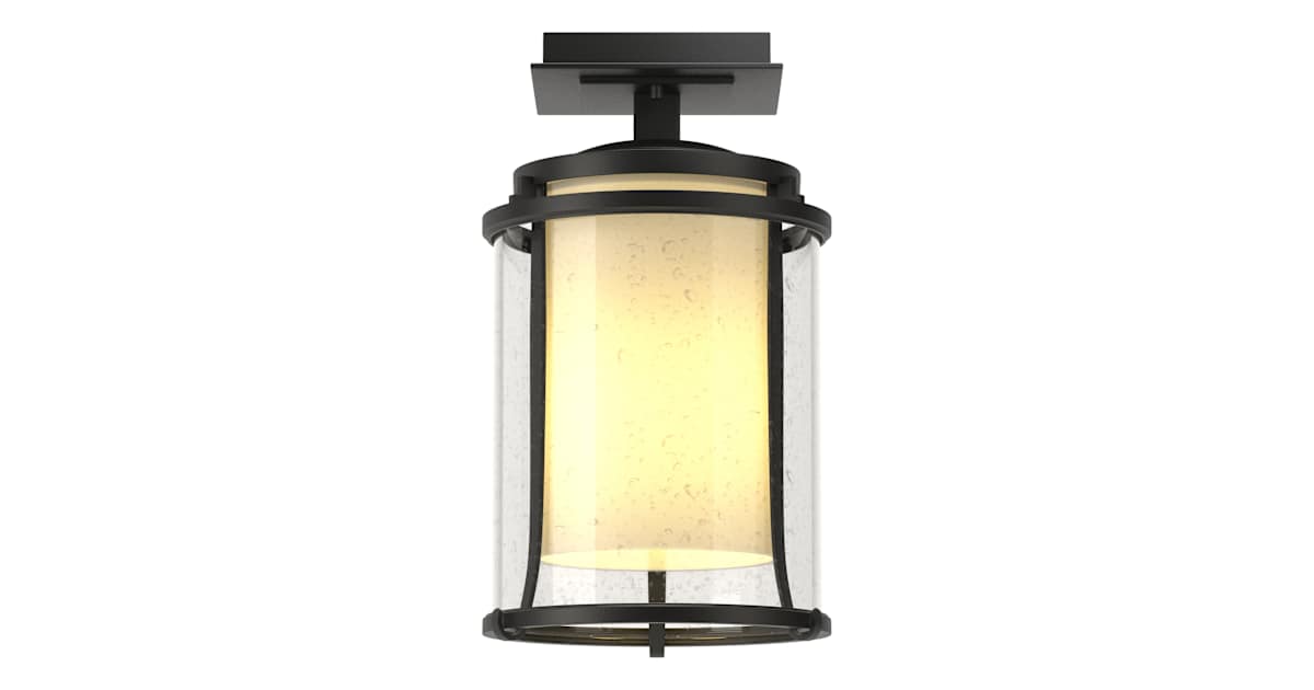 Hubbardton Forge 365605-1004 Meridian 8" Wide Semi-Flush Outdoor ...