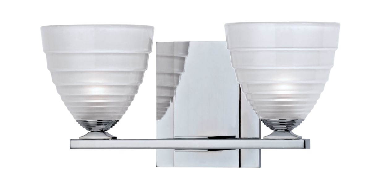 Hudson Valley Lighting 1442-PC Slaton 2 Light Xenon Bathroom Vanity ...