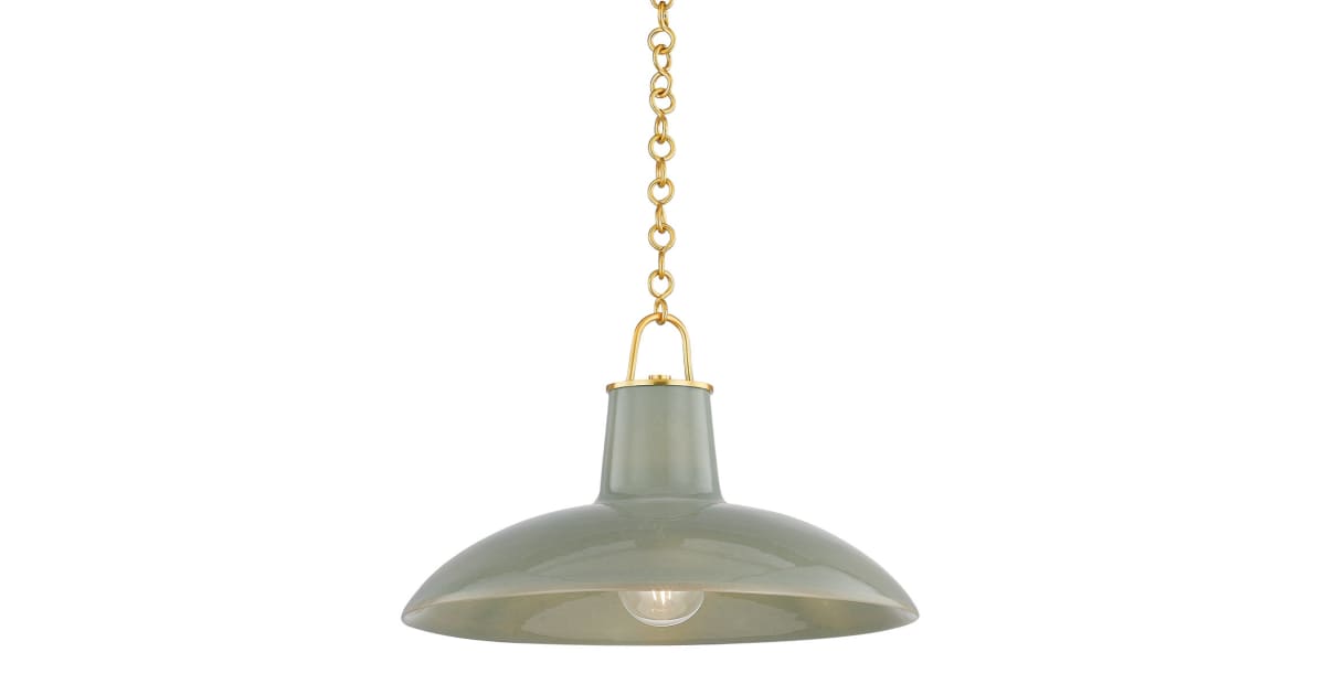 Hudson Valley Lighting 1918-AGB/CMC Pottersville 18" Wide Pendant ...