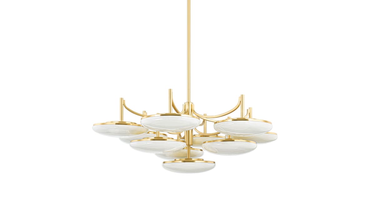 Hudson Valley Lighting 2006-AGB Bregman 10 Light 31" Wide Flush Mount ...