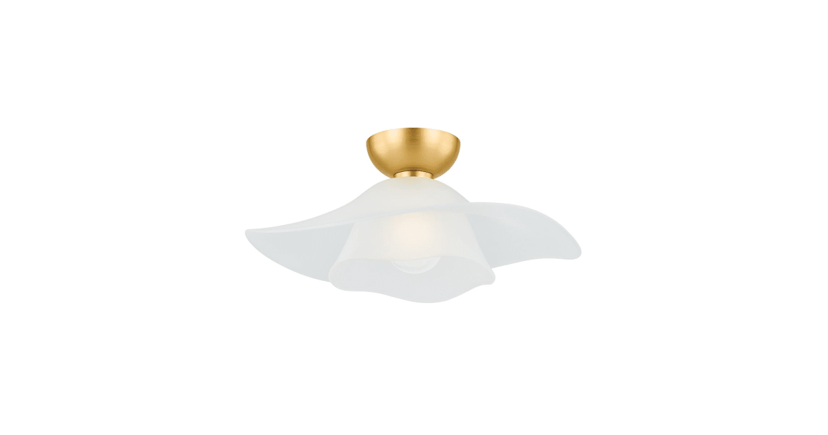 Hudson Valley Lighting 2918-AGB Netherlee 18" Wide Semi-flush Ceiling ...