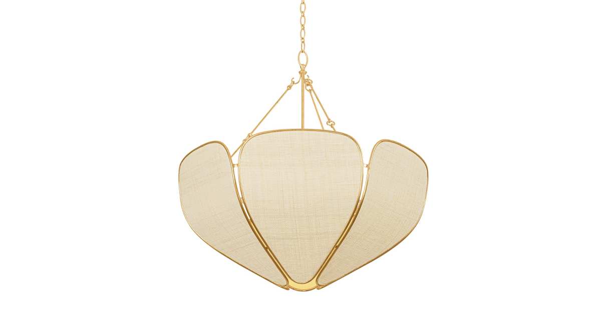 Hudson Valley Lighting 3932-VGL Bayville 6 Light 32" Wide Pendant with ...