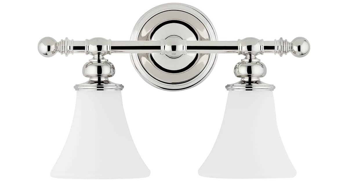 Hudson Valley Lighting 4502-PN Weston 2 Light 16" Wide Bathroom Vanity ...