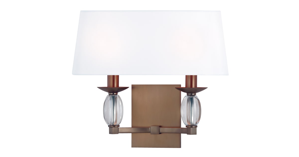 Hudson Valley Lighting 4612-BB Cameron 2 Light 12" Tall Wall Sconce ...