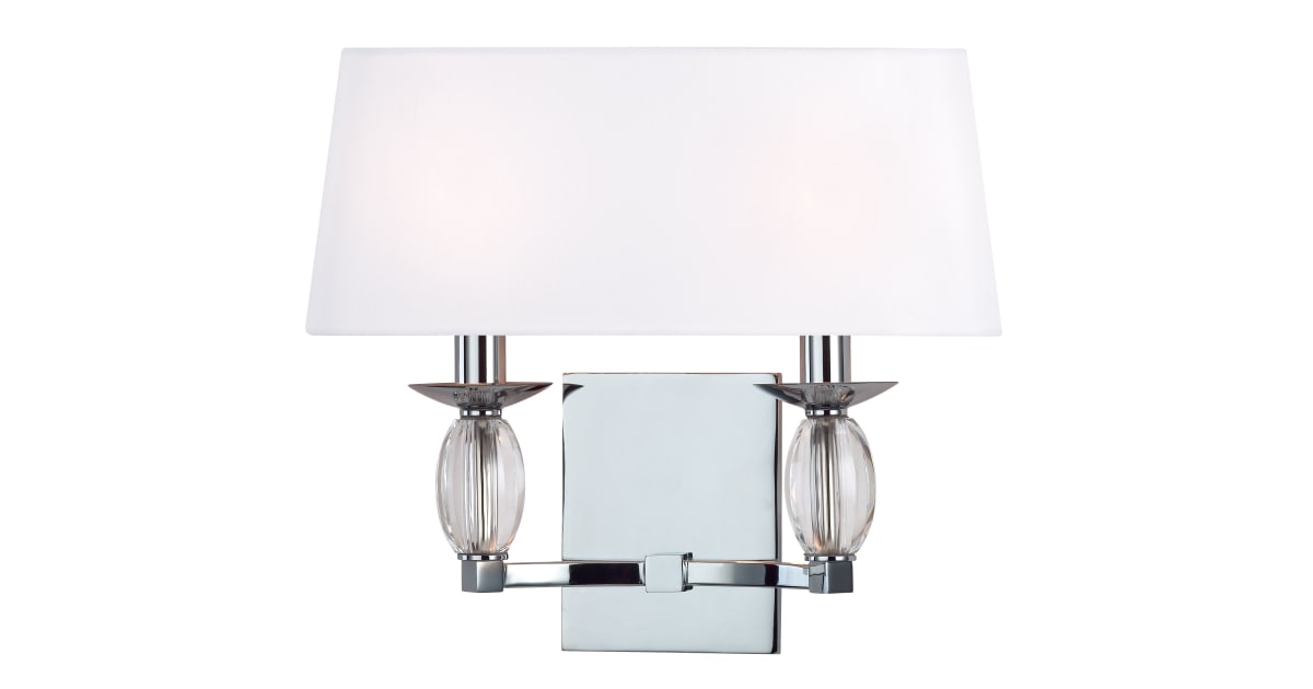 Hudson Valley Lighting 4612-PC Cameron 2 Light ADA Wall Sconce ...