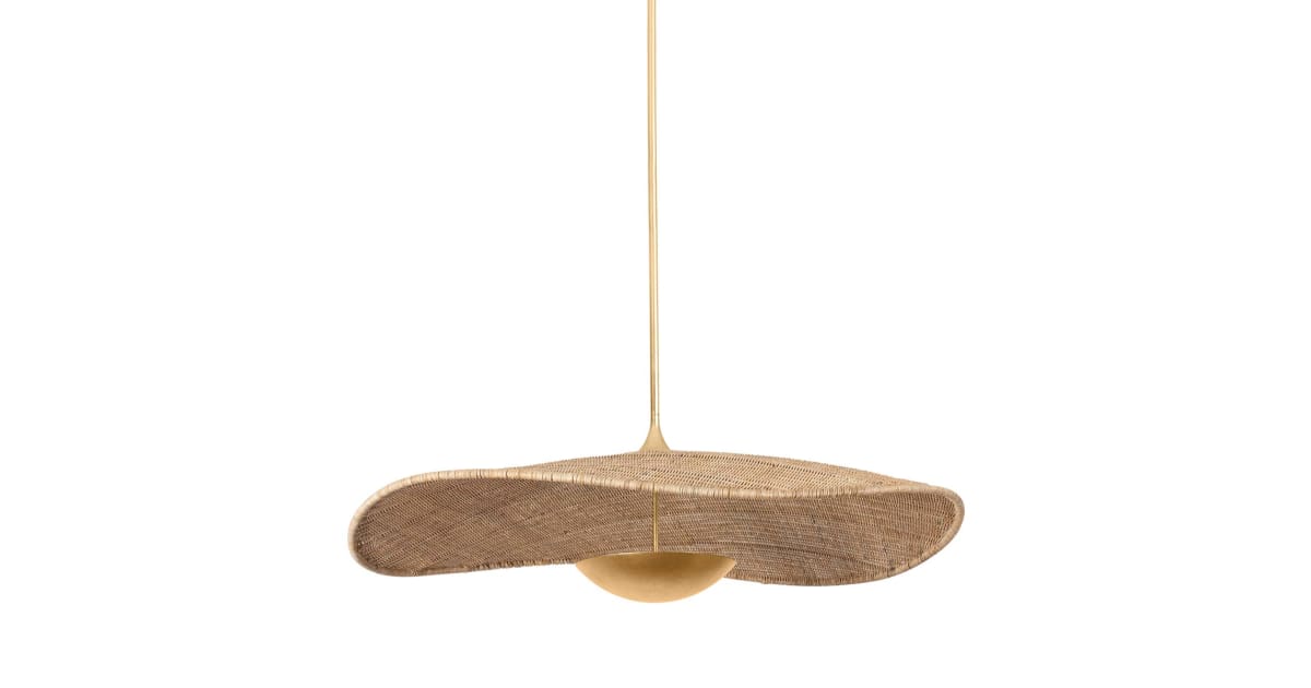 Hudson Valley Lighting 4950-VGL Shiloh 52" Wide 3000K LED Rattan ...