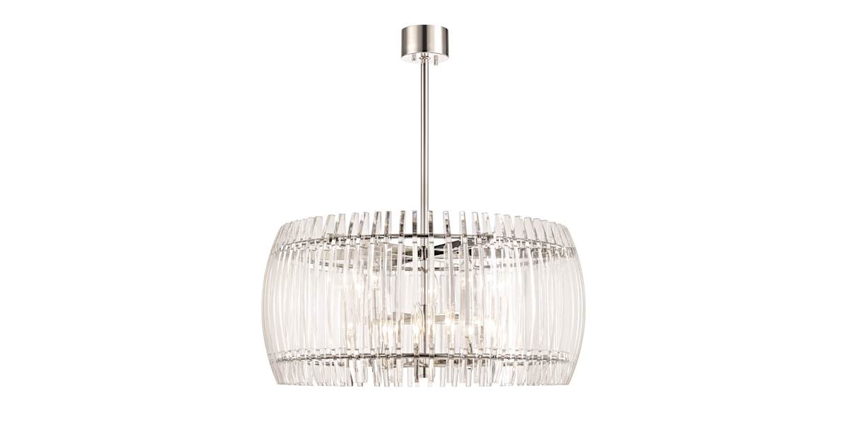 Hudson Valley Lighting 5030-PN Freeze 8 Light 30" Wide Drum Chandelier ...