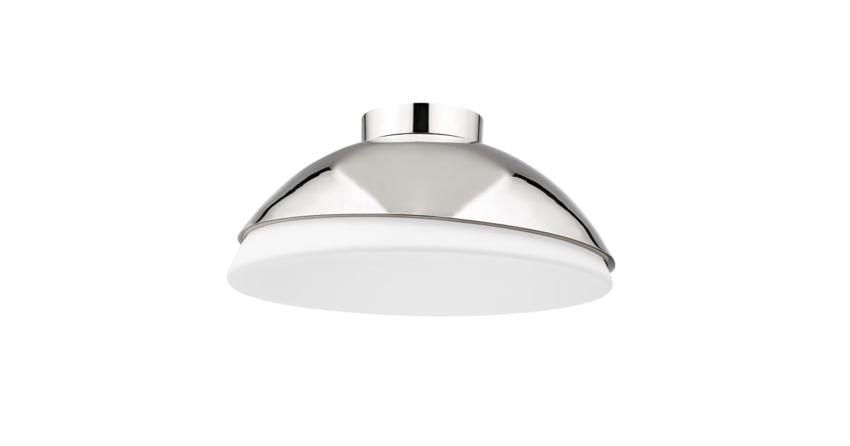 Hudson Valley Lighting 6819-PN Morse 3 Light 19" Wide Flush Mount ...