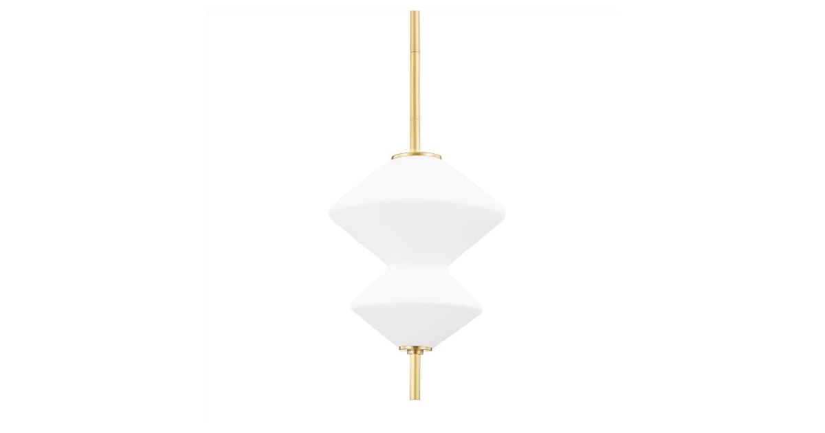 Hudson Valley Lighting 7401-AGB Barrow 15" Wide LED Pendant | Ferguson Home