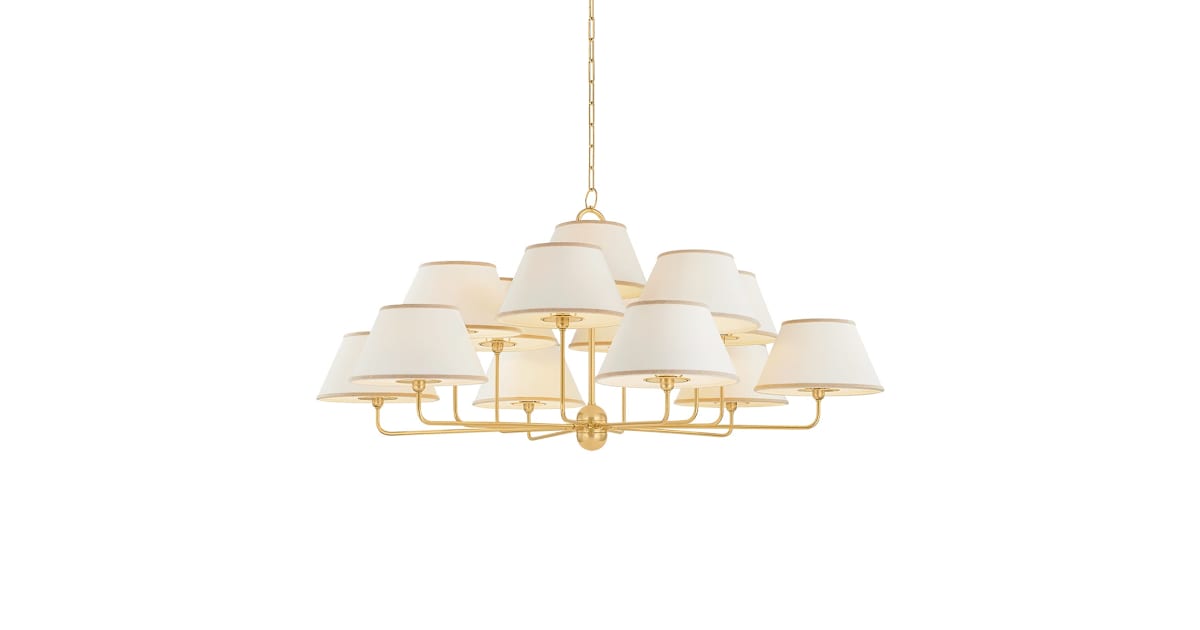 Hudson Valley Lighting 7413-AGB Durland 13 Light 55" Wide Chandelier ...