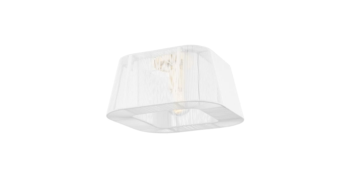 Hudson Valley Lighting 7610-AGB Verona Beach 14" Wide Flush Mount Drum ...