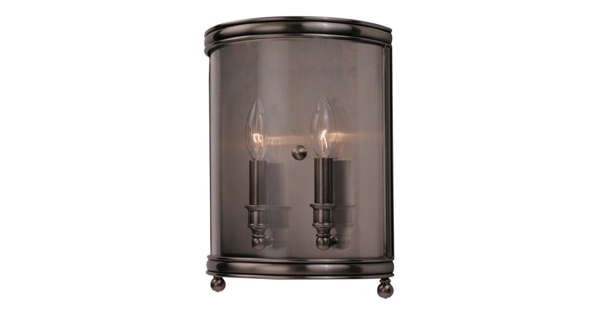 Hudson Valley Lighting 7802-HN Larchmont 2 Light 12" Tall Wall Sconce ...