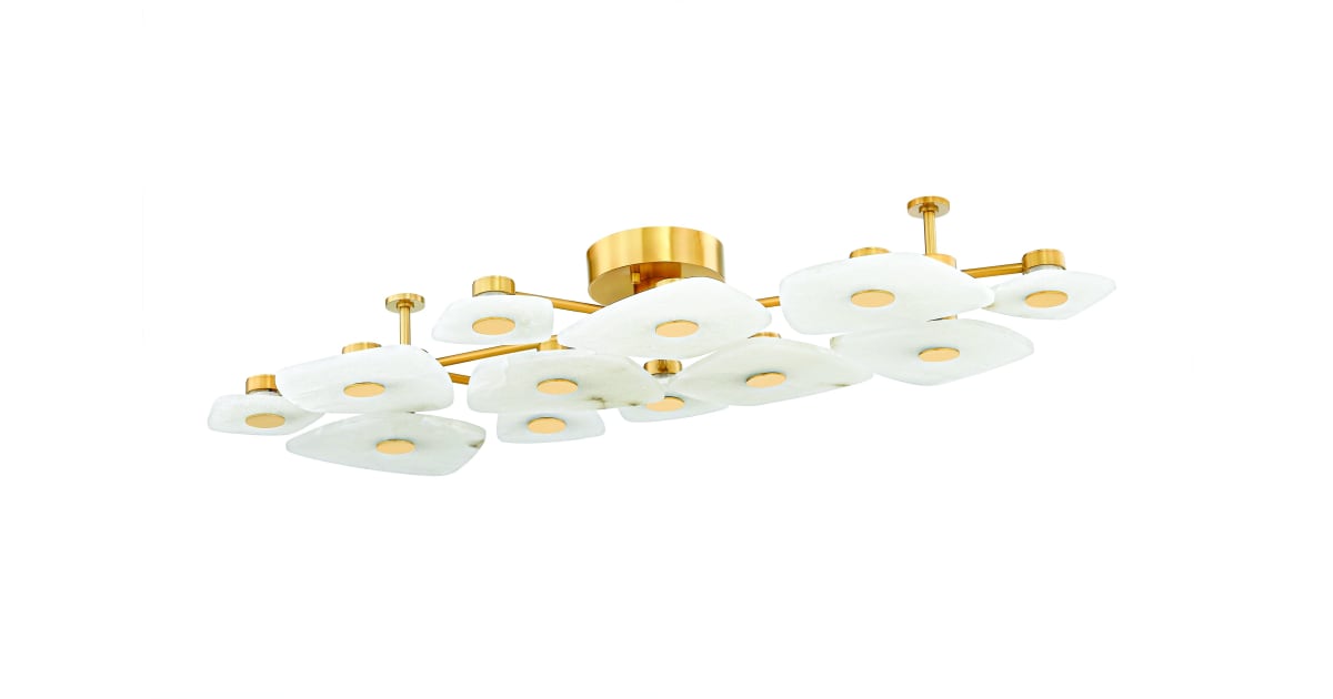Hudson Valley Lighting 7854-AGB Holmdel 24" Wide Semi-flush Ceiling ...