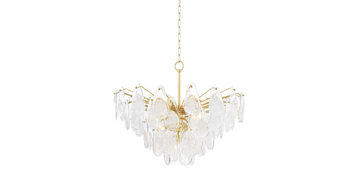 Hudson Valley Lighting 8315-AGB Darcia 15 Light 36" Wide Waterfall ...