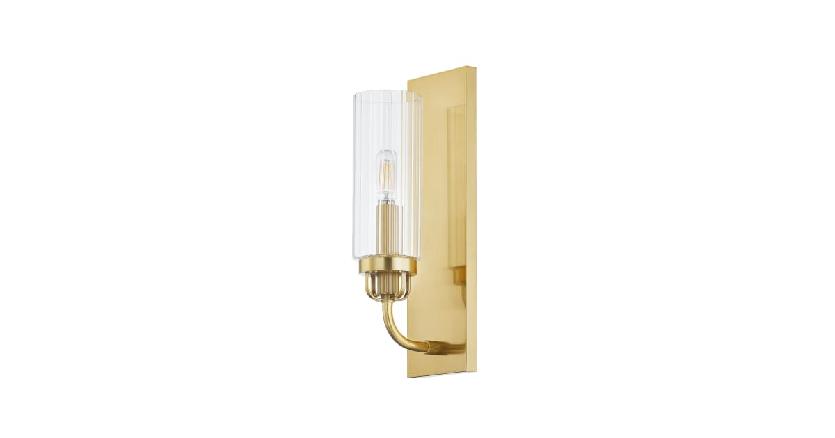Hudson Valley Lighting 9314-AGB Halifax 14" Tall Wall Sconce | Ferguson ...