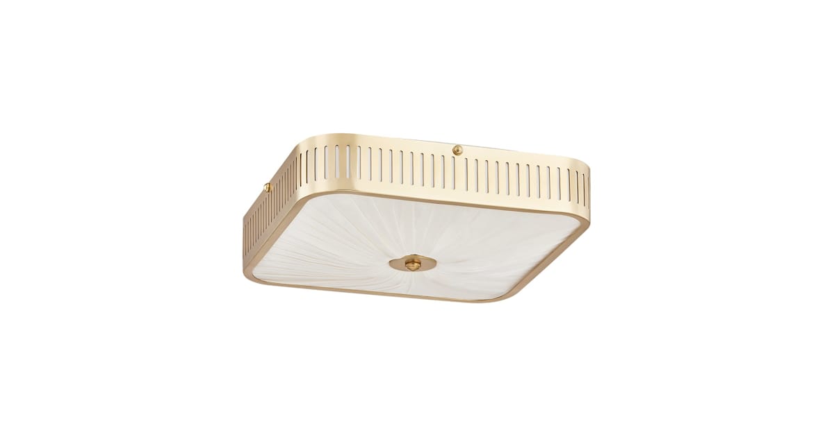 Hudson Valley Lighting AH4704-AGB Henri 4 Light 15" Wide Semi-Flush ...