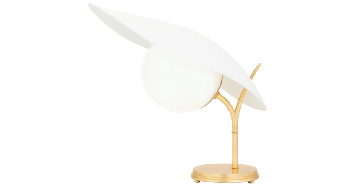 Hudson Valley Lighting KBS1749201-GL/TWH Frond 17" Tall Arc Desk Lamp ...