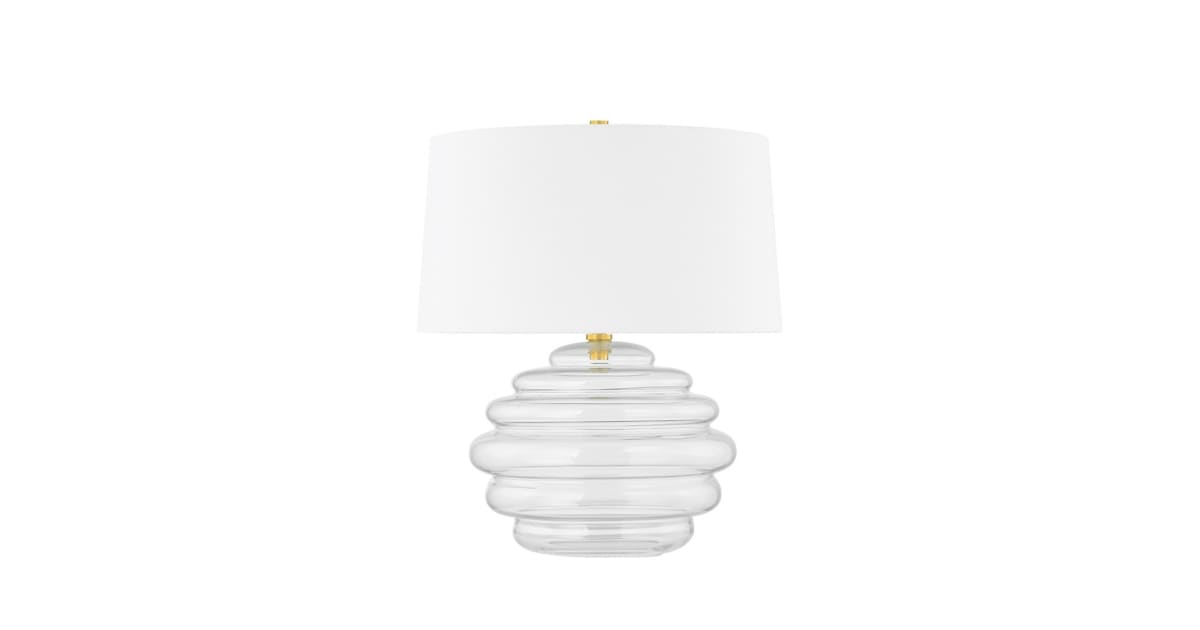 Hudson Valley Lighting L4523-AGB Oshawa 23" Tall Table Lamp | Ferguson Home
