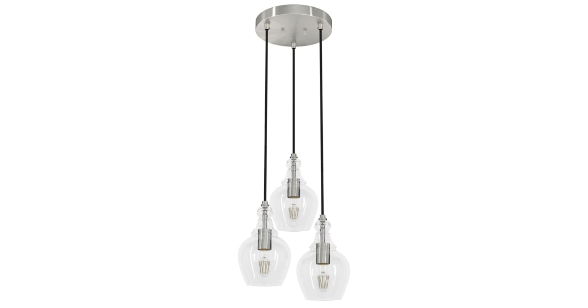 Hunter 19992 Maple Park 3 Light 14" Wide Multi Light Pendant | Ferguson ...