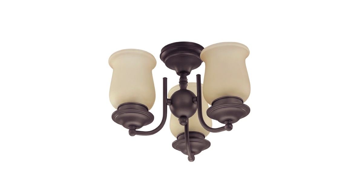 Hunter 22694 Traditional Classic Three Light Uplight Ceiling Fan Light ...