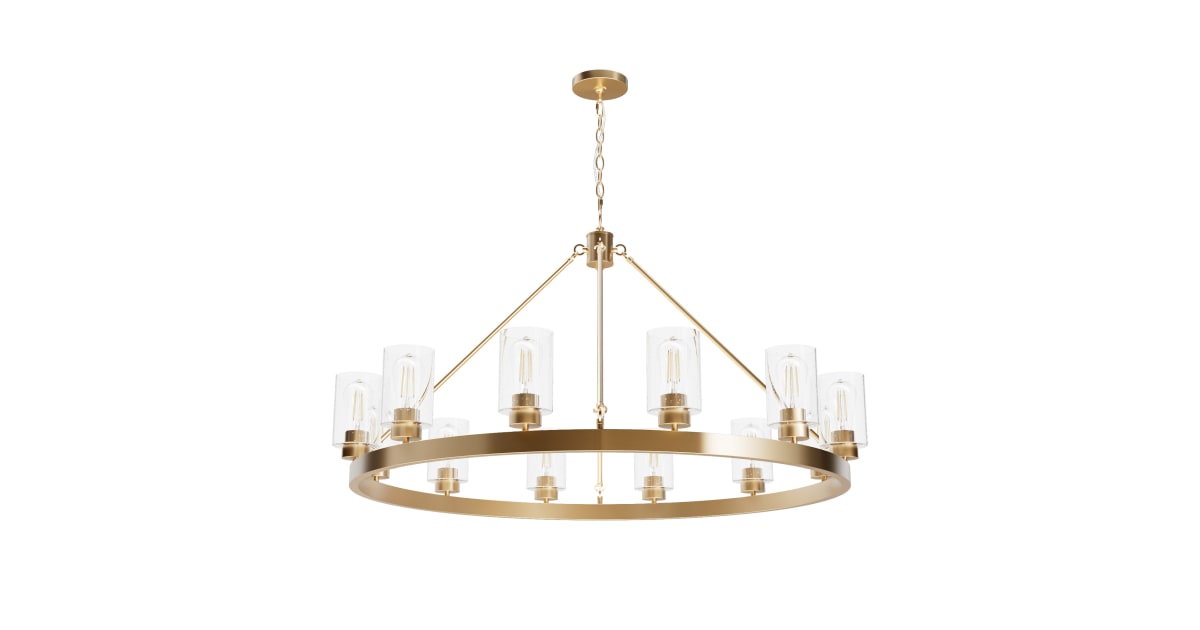 Hunter 13060 Hartland 12 Light 44" Wide Ring Chandelier with Cylinder ...