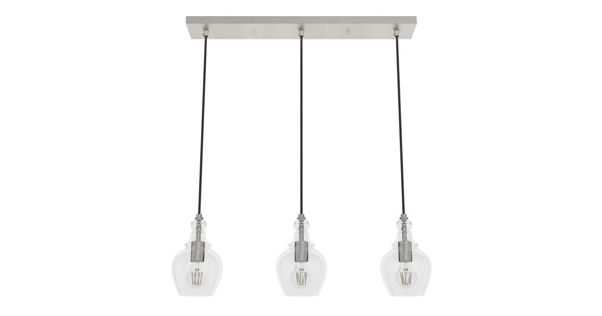 Hunter 19901 Maple Park 3 Light 30" Wide Linear Pendant | Ferguson Home