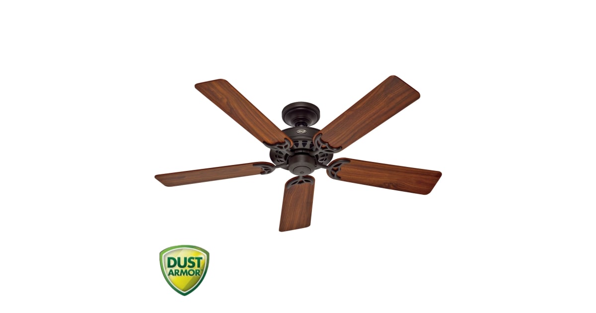 Hunter 26419 Architect 5 Blade 52" Ceiling Fan - Blades Included ...