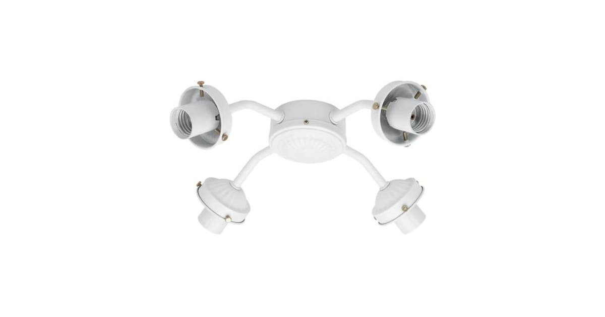 Hunter 28129 4 Light Straight Arm Fitter Light Kit | Ferguson Home