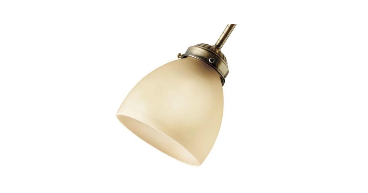 Hunter 28890 Set of 4 Glass Shades for Four-Light Fitter and Adapter ...