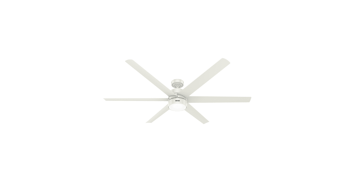 Hunter 51477 Solaria 72" 6 Blade Indoor / Outdoor LED Ceiling Fan with ...