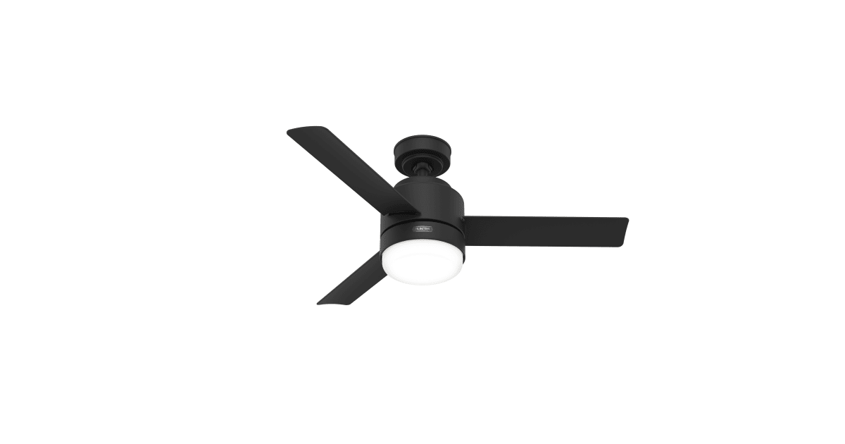 Hunter 51844 Gilmour 44" 3 Blade Indoor / Outdoor LED Ceiling Fan ...