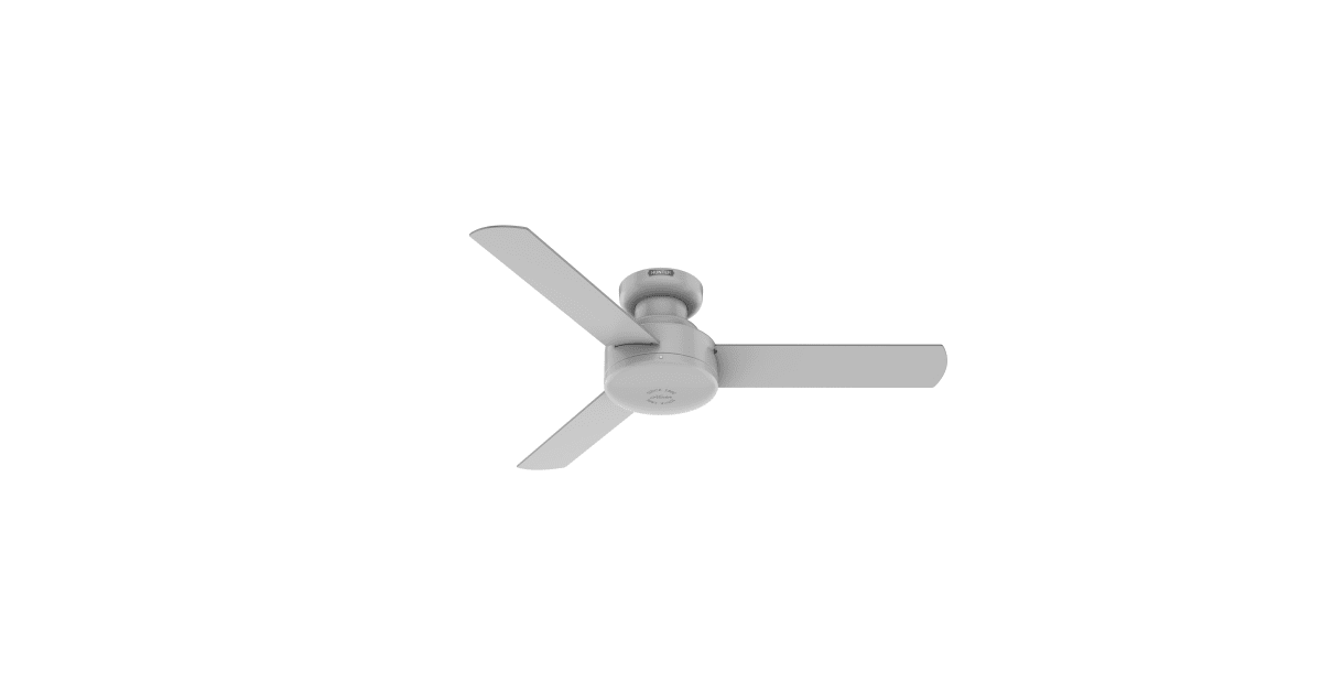 Hunter 52404 Presto 44" 3 Blade Hugger Indoor Ceiling Fan with Wall ...