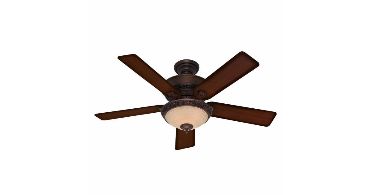 Hunter 53200 52" Indoor Ceiling Fan - 5 Reversible Blades and LED Light ...